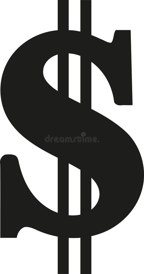 Dollar sign retro stock vector. Illustration of dollar - 107162181