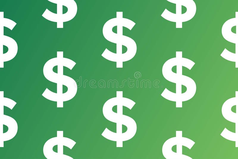 Dollar Sign Seamless Pattern Background. Template for Background ...