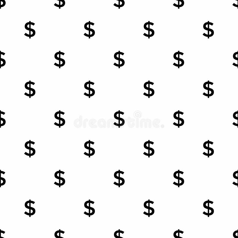 Dollar Sign Pattern stock illustration. Illustration of cash - 29466373