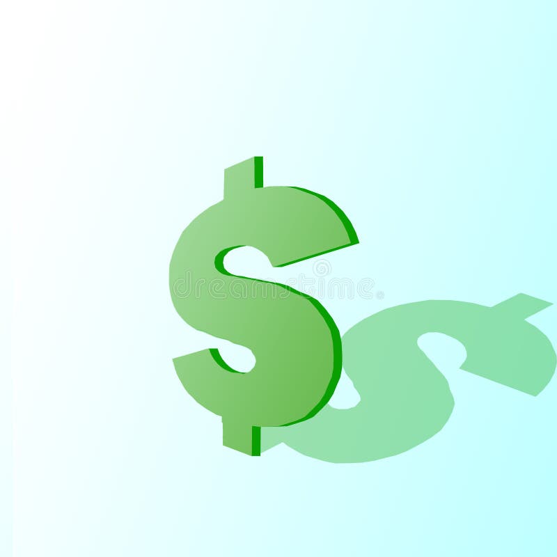 Paragraph Sign Symbol with Dollar Symbol Shadow Stock Illustration ...