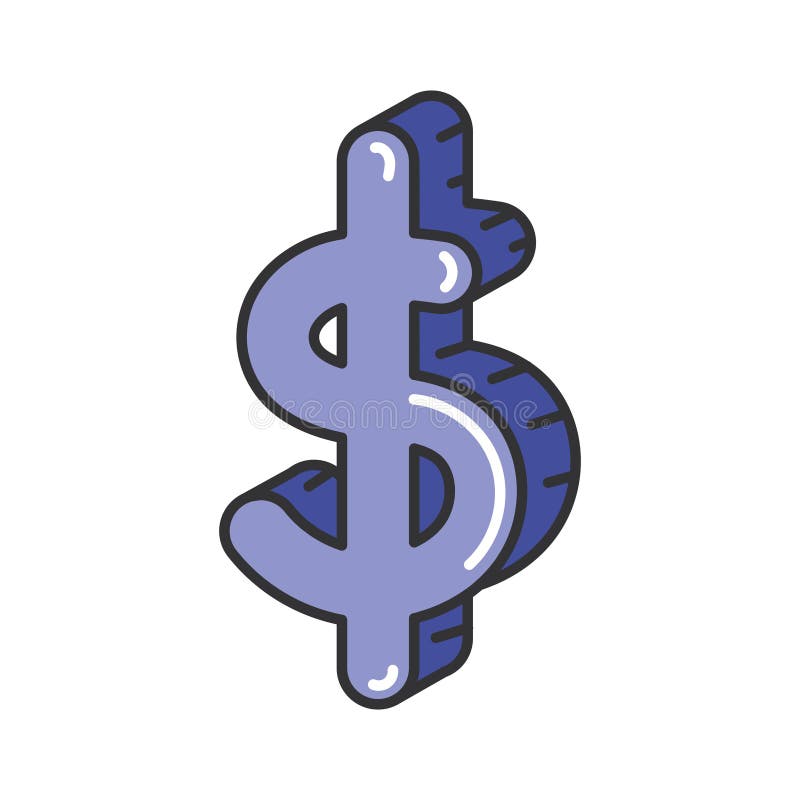 Dollar Sign Sketch Icon Hand Draw Vector Stock Illustration ...