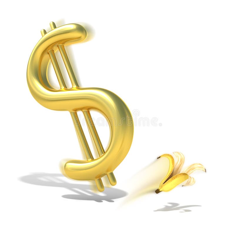 Dollar sign Crash stock illustration. Illustration of money - 26186369