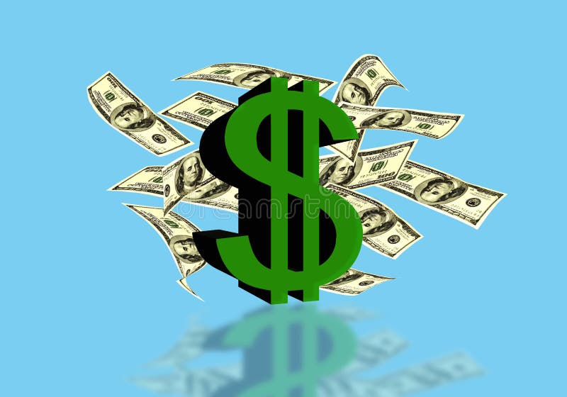 Blue Dollar Signs Clip Art