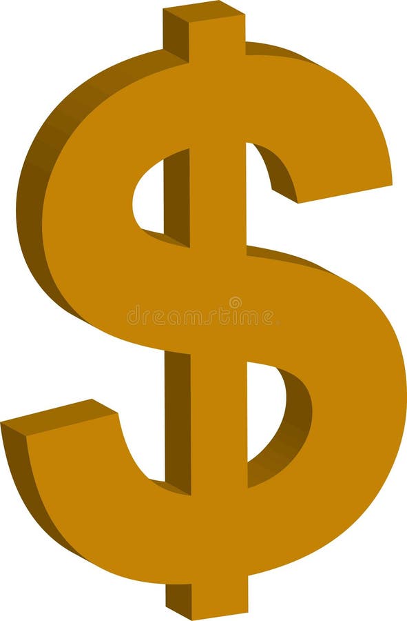 Dollar Sign Yellow Color. Vector Stock Vector - Illustration of ...