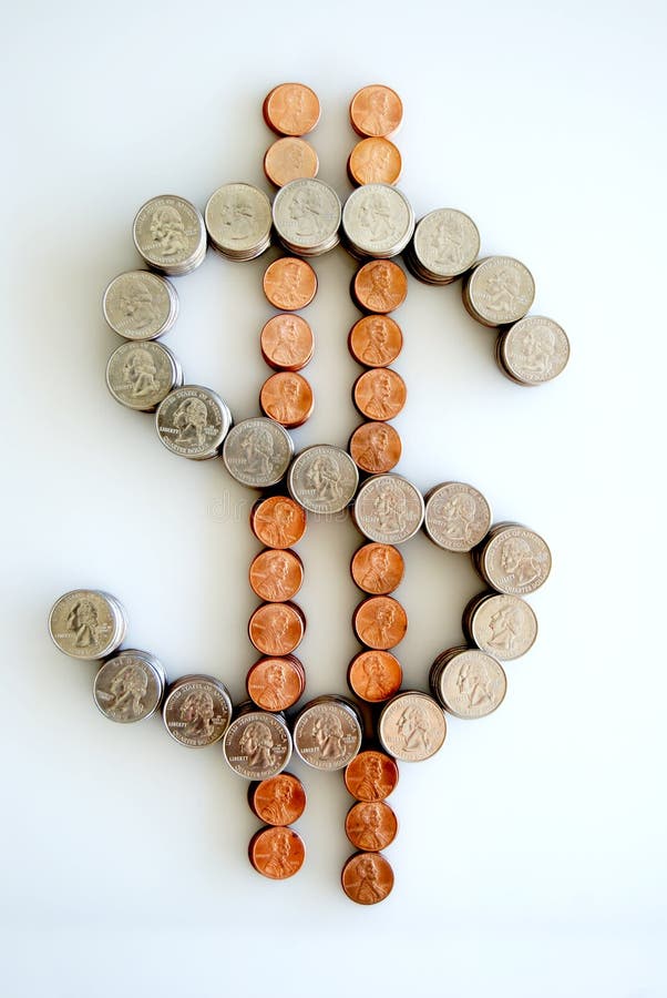 Dollar signs stock image. Image of coin, dollar, pennies - 10543099