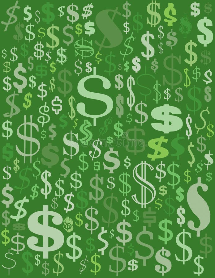 Dollar signs stock vector. Illustration of symbol, currency - 4233022