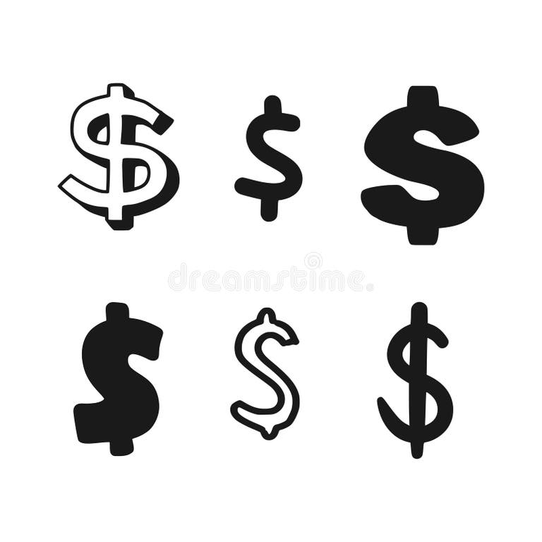 Different Dollar Signs Stock Illustrations – 574 Different Dollar Signs ...