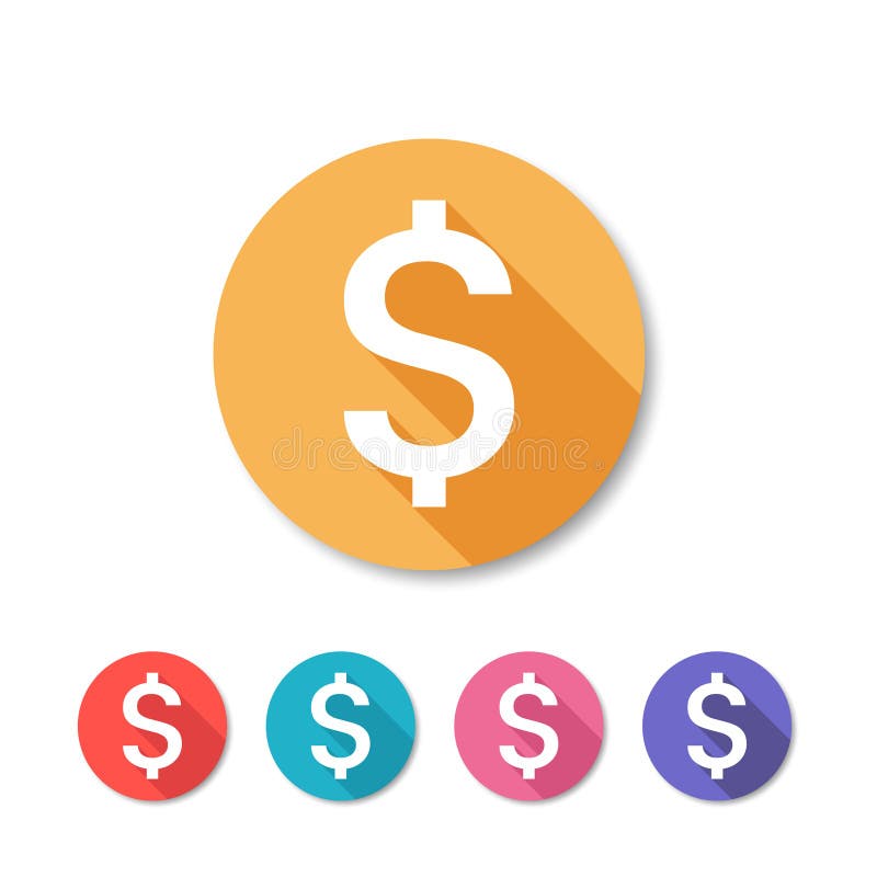 Dollar Sing. Money Icon. Dollar Icon Set Stock Vector - Illustration of ...