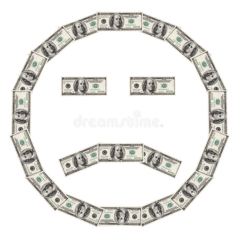 Dollar Smiley sad stock photo. Image of head, money, signs - 5146934