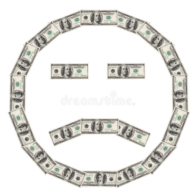 Dollar Smiley sad stock photo. Image of head, money, signs - 5146934