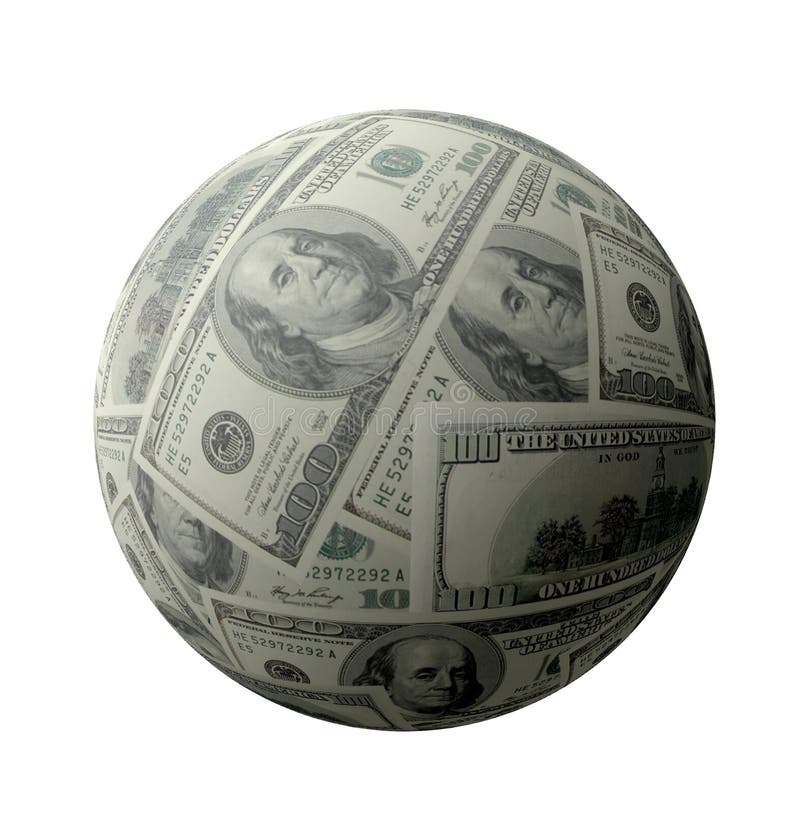 Dollar sphere stock image. Image of bank, finance, money - 12698189