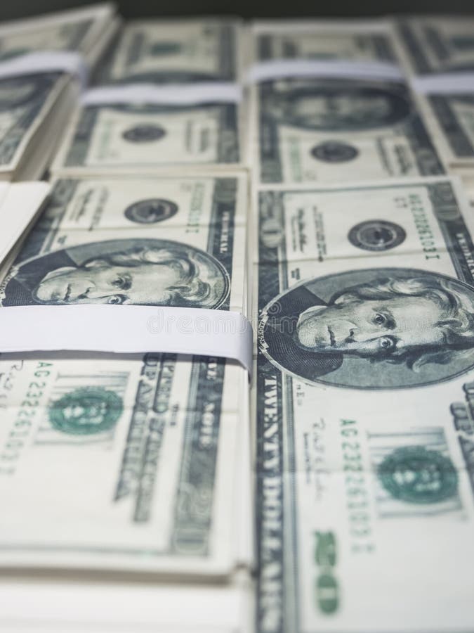 Dollar Stack Close Up Currency Business Stock Photo - Image of bank ...