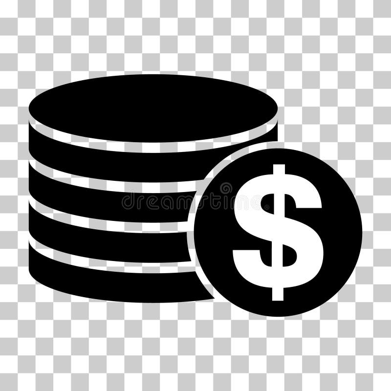 Dollar Stack Coin, Flat Icon Money Design, Cash Sign Vector Illustration Stock Vector ...