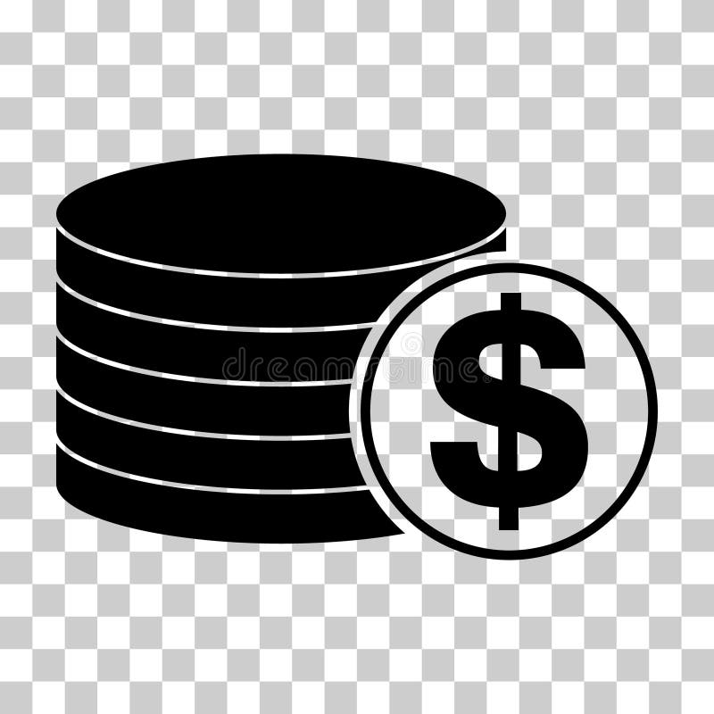 Dollar Stack Coin, Flat Icon Money Design, Cash Sign Vector Illustration Stock Vector ...