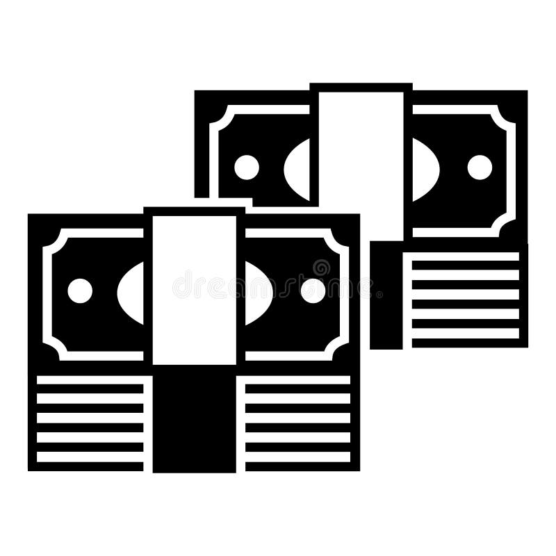 Dollar Stack Icon, Simple Style Stock Vector - Illustration of earning ...
