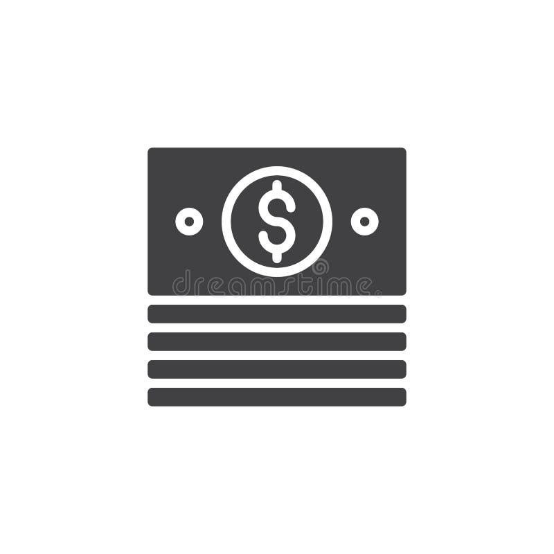 Dollar Stack Pack Vector Icon Stock Vector - Illustration of business ...