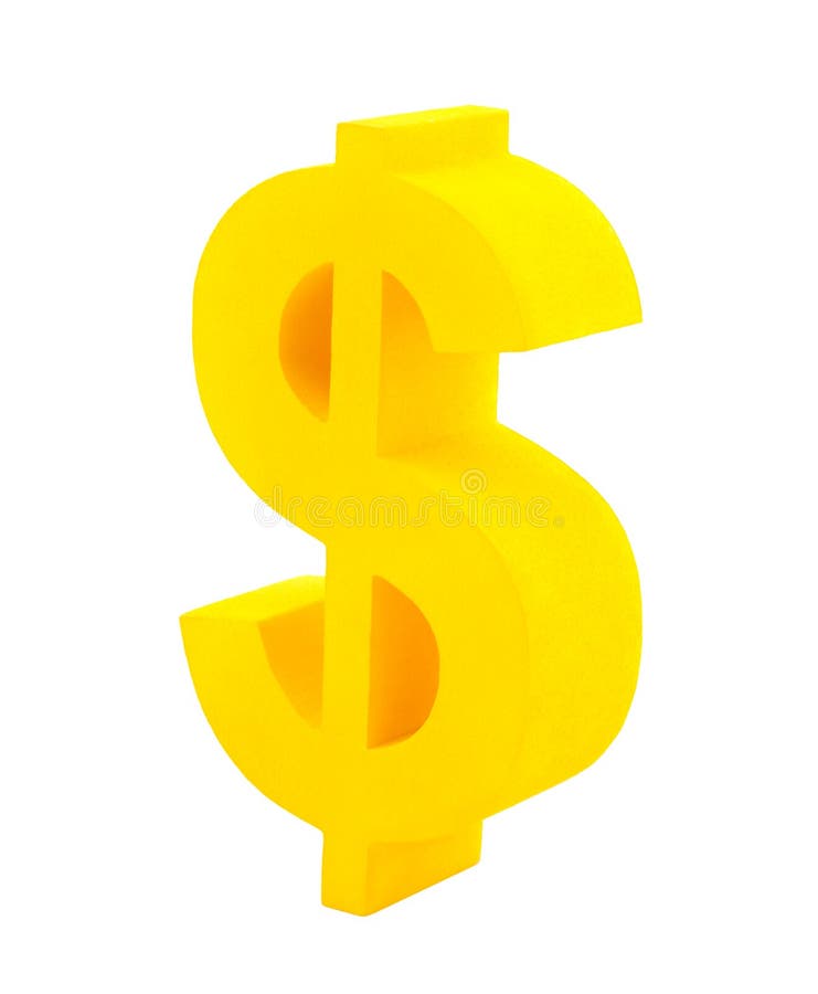 Dollar symbol stock image. Image of shape, dollar, gold - 23193747