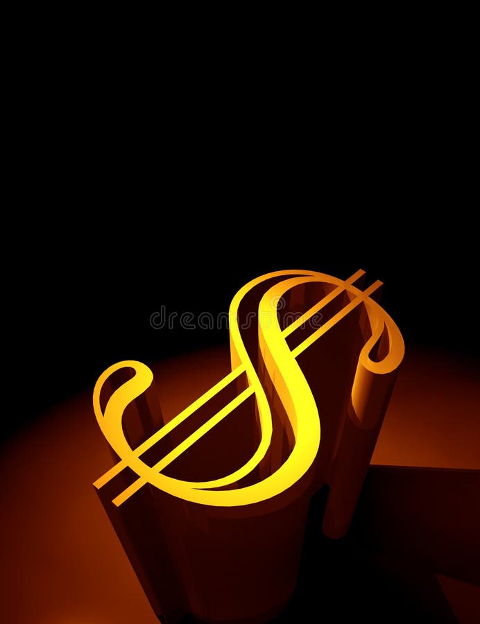 Dollar symbol stock illustration. Illustration of growth - 4587236
