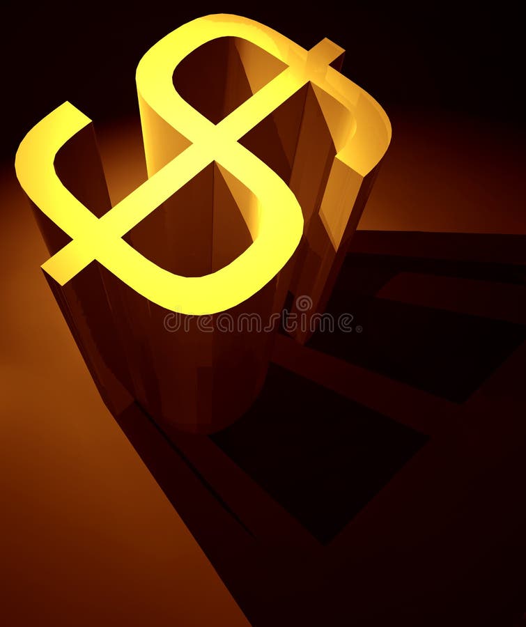 Dollar symbol stock illustration. Illustration of business - 4587322