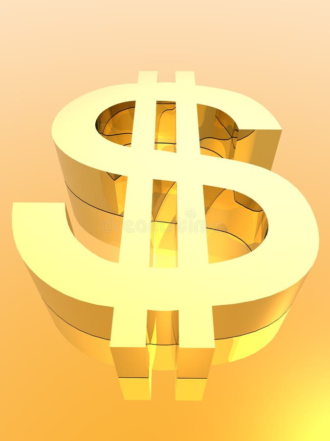 Dollar symbol stock illustration. Illustration of background - 6974162