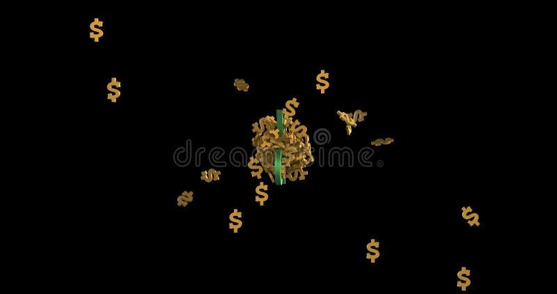 Dollar Symbol Animation stock footage. Video of money - 218646672
