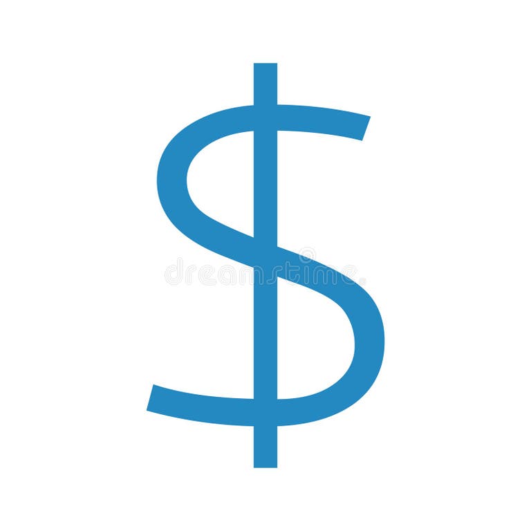 Dollar symbol stock vector. Illustration of coin, cash - 350248334