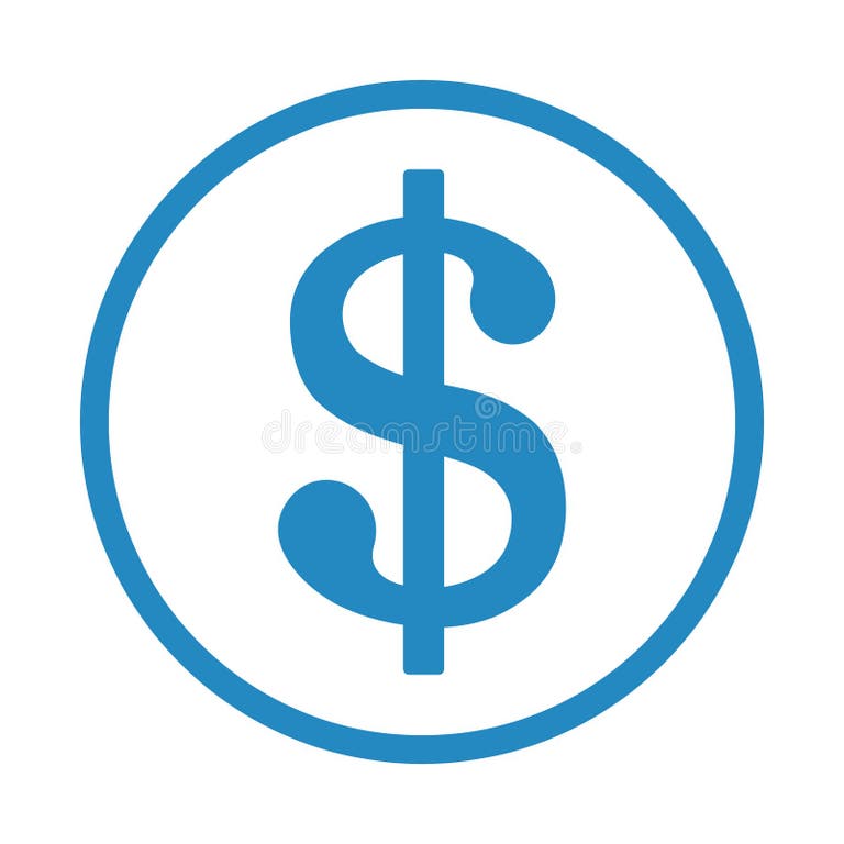 Dollar symbol stock vector. Illustration of isolated - 350248371