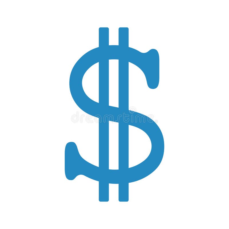 Dollar symbol stock vector. Illustration of cash, isolated - 350248378