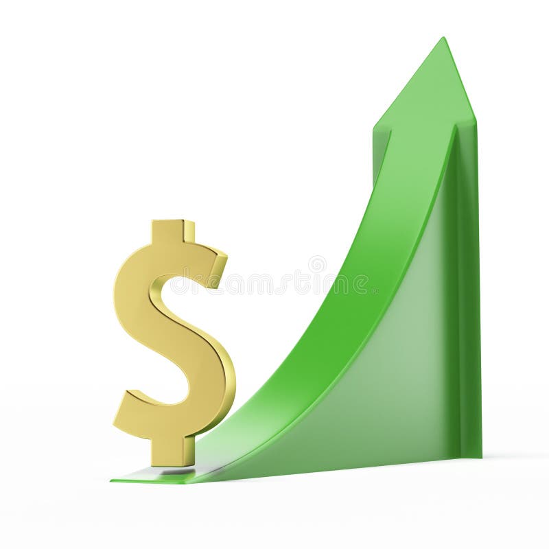 Dollar Symbol Growing Up Green Arrow Stock Illustrations – 115 Dollar ...