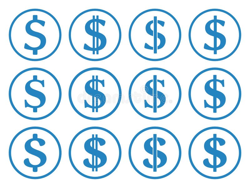 Dollar symbol stock vector. Illustration of money, finance - 350251150