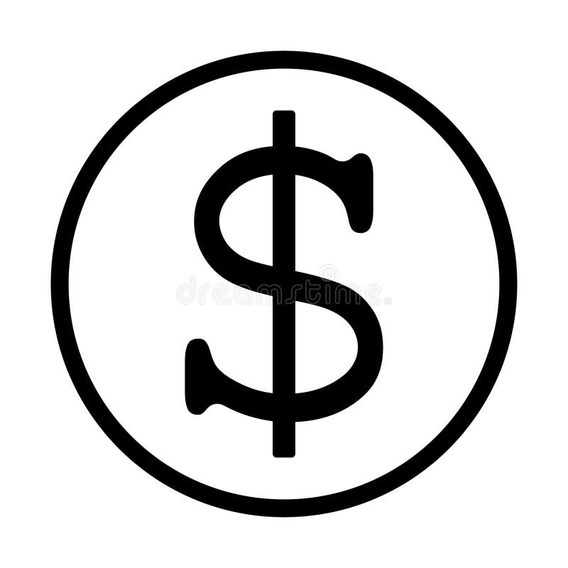 Dollar symbol stock vector. Illustration of currency - 350246039