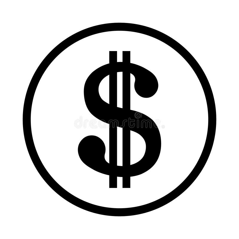 Dollar symbol stock vector. Illustration of currency - 350246106