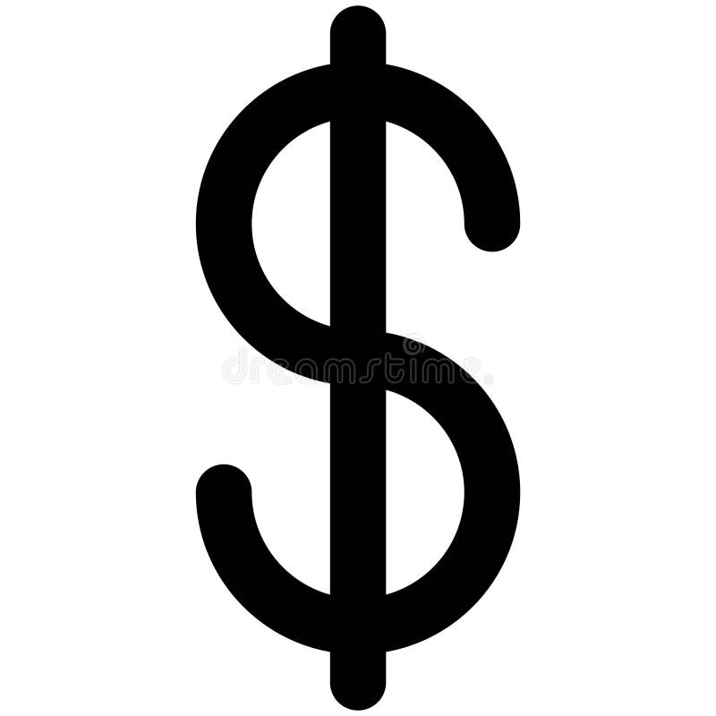 Dollar Symbol, Dollar is the Name of More Than 20 Currencies Stock ...