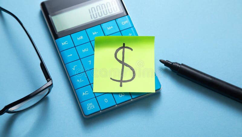 Dollar Symbol on the Sticky Note. Business Stock Photo - Image of money ...