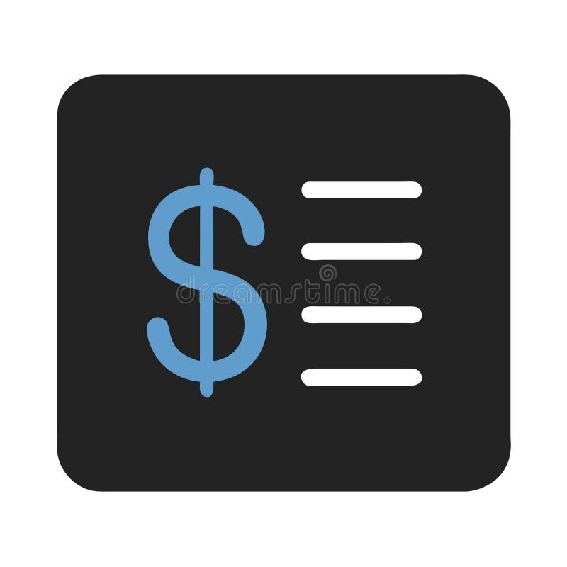 Dollar Symbol with Text Lines Vector for Financial App and Business ...