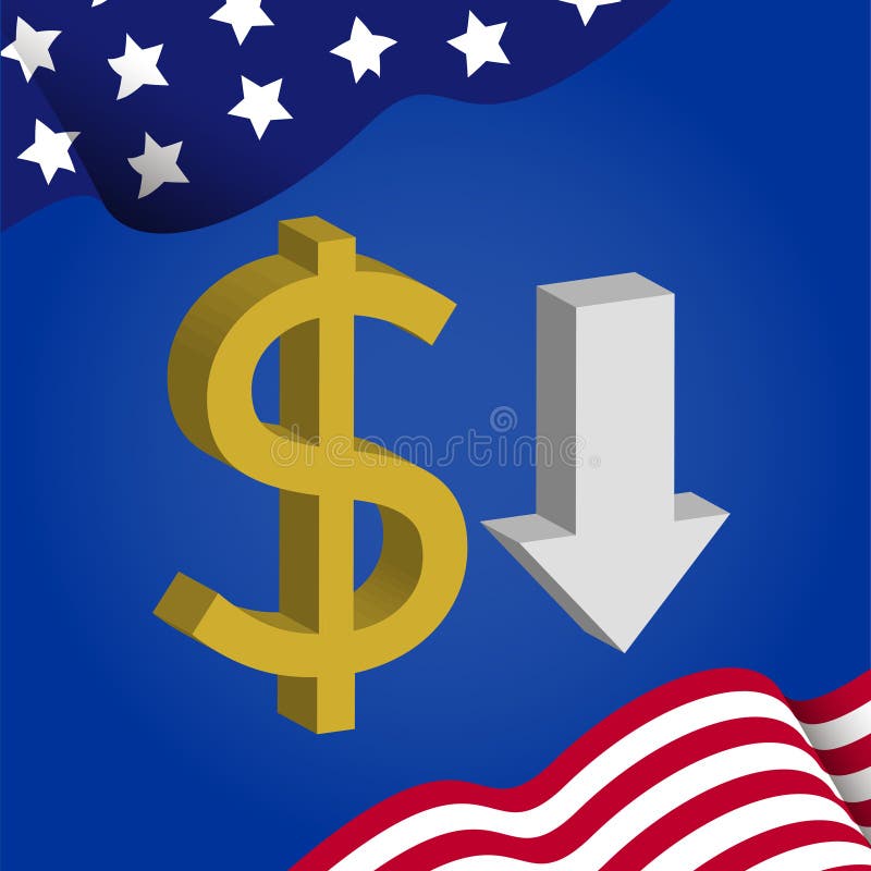 Dollar Symbol Together with Initials FED Stock Illustration ...