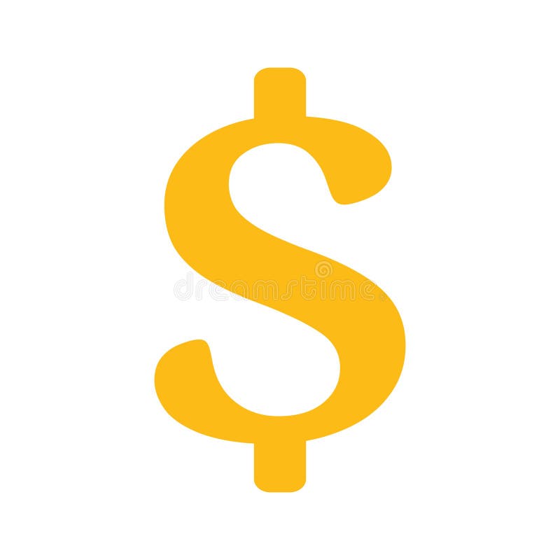Dollar symbol stock vector. Illustration of symbol, currency - 350253648