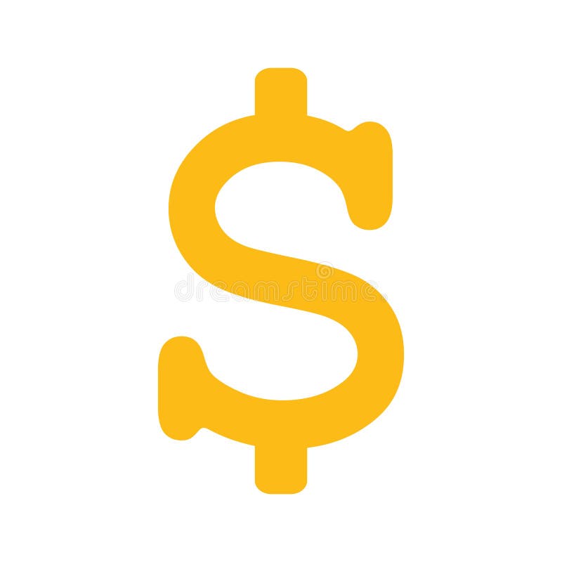 Dollar symbol stock vector. Illustration of sign, vector - 350253669