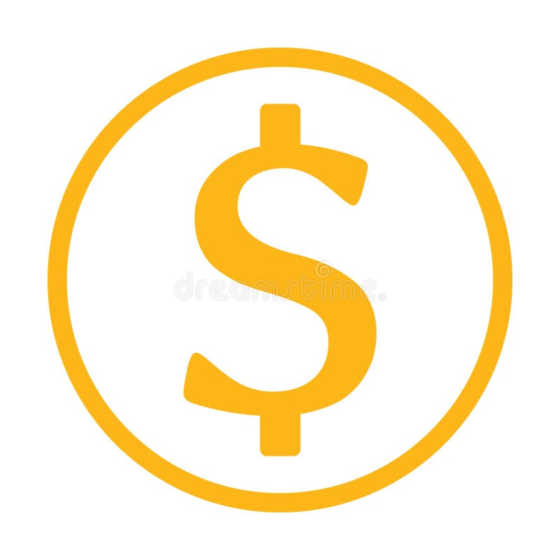 Dollar symbol stock vector. Illustration of coin, icon - 350252300