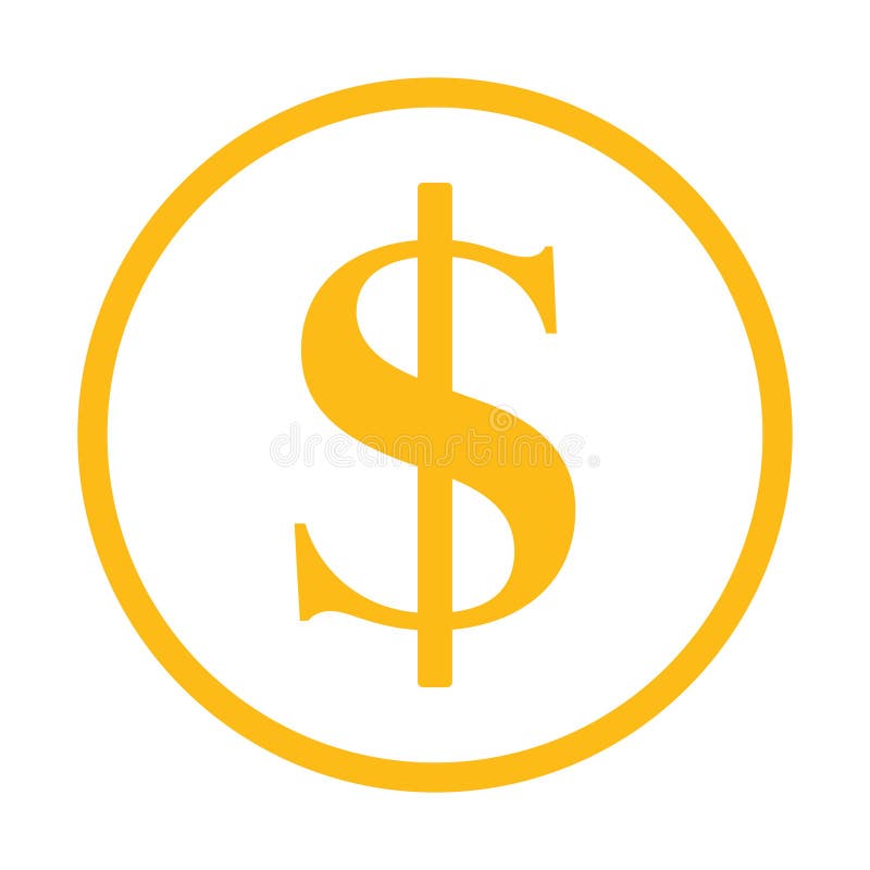 Dollar symbol stock vector. Illustration of profit, coin - 350252408