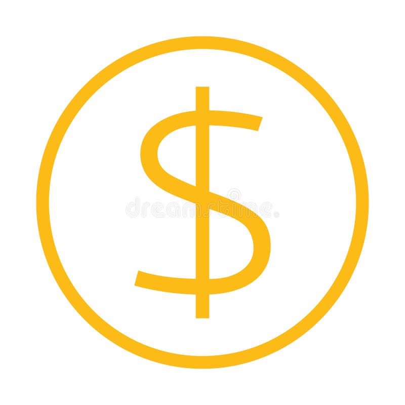 Dollar symbol stock vector. Illustration of currency - 350252421