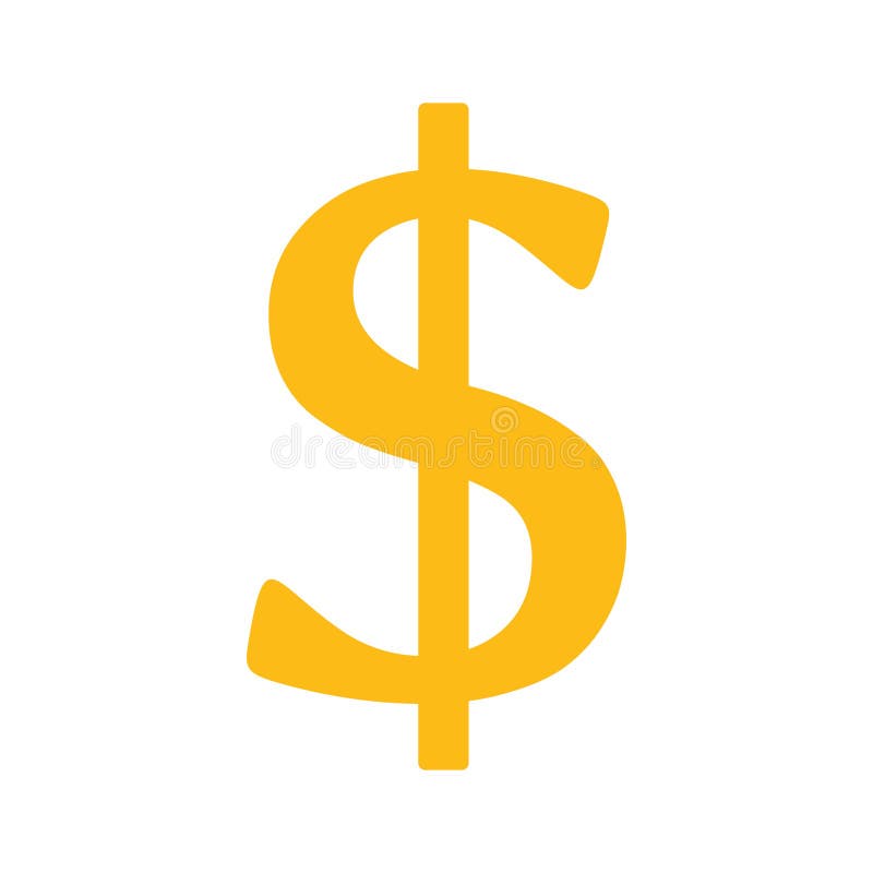 Dollar symbol stock vector. Illustration of dollar, finance - 350252440