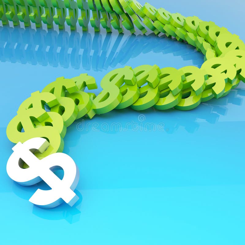 Dollar Symbols Falling Domino Effect Stock Illustrations – 8 Dollar ...