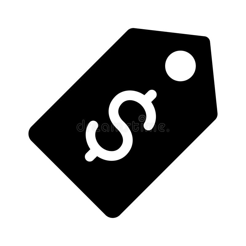 Dollar Tag Isolated Vector Icon Which Can Easily Modify or Edit Stock ...