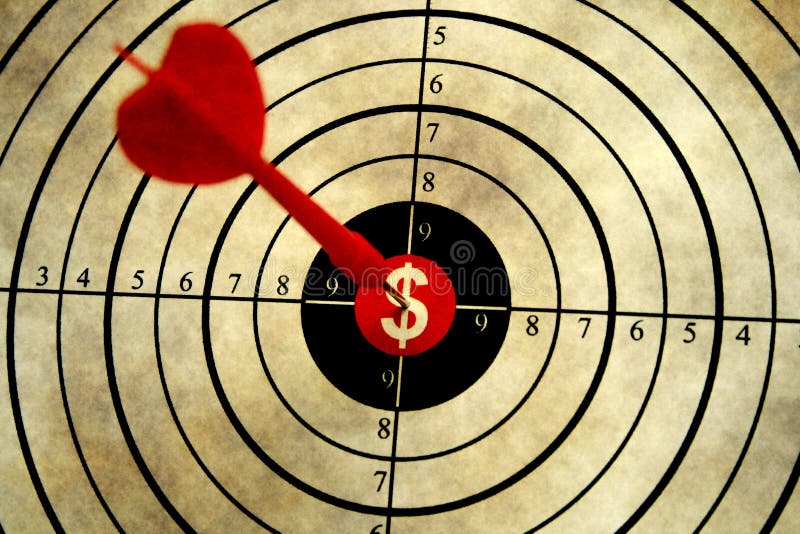 Dollar target stock image. Image of background, investment - 24756871