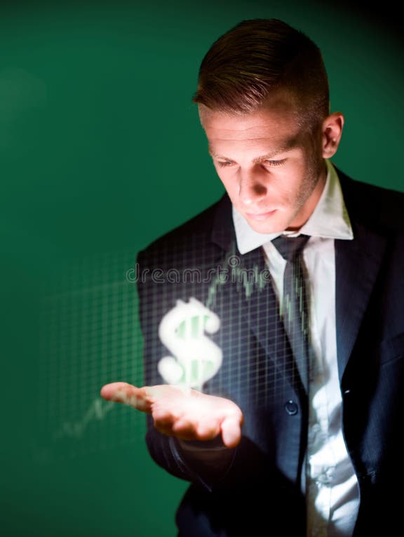 The dollar trader. stock photo. Image of investment, debt - 23472608