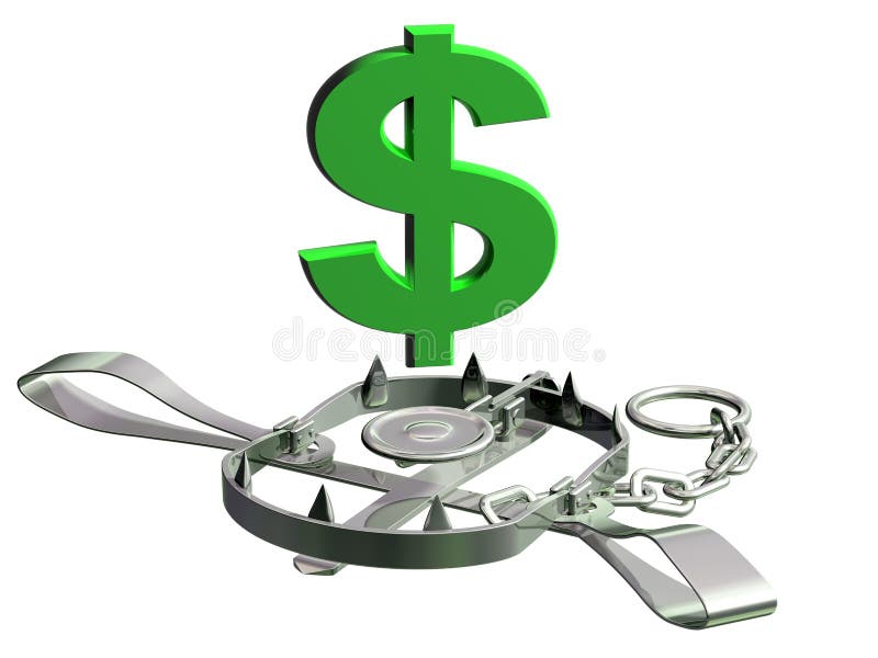 Money trap stock illustration. Illustration of metal - 10863998
