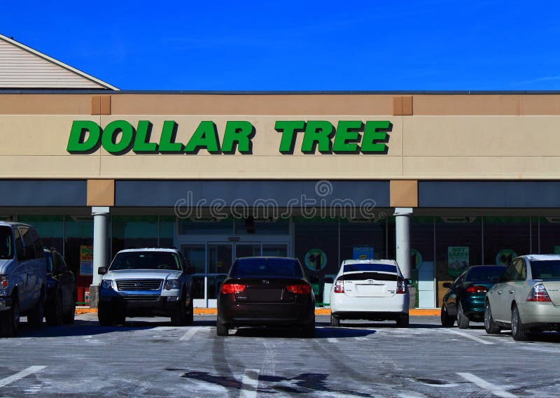 Dollar Tree Discount Store editorial stock photo. Image of building ...