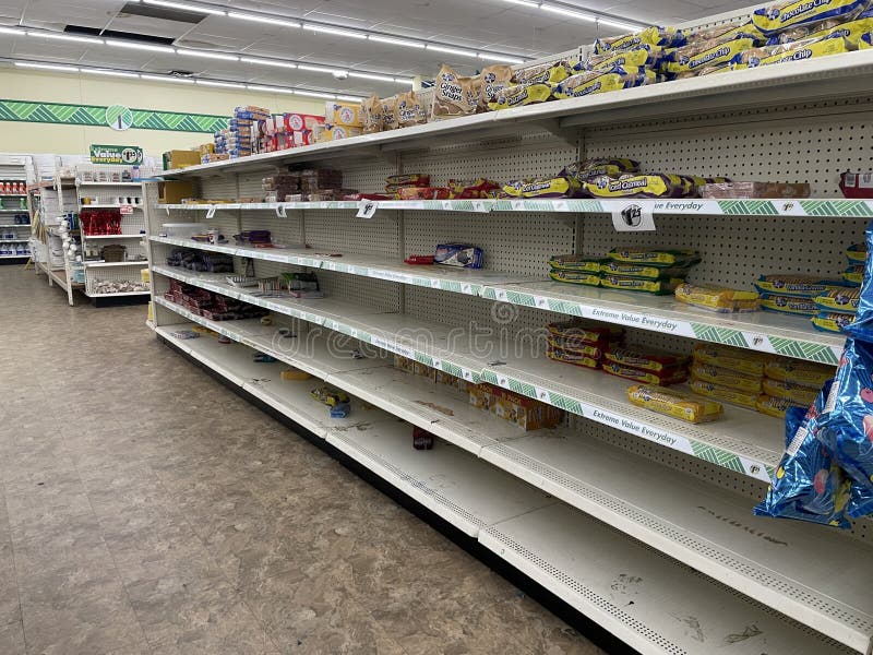 Dollar Tree Retail Store Interior Empty Cookie Section Editorial Stock ...