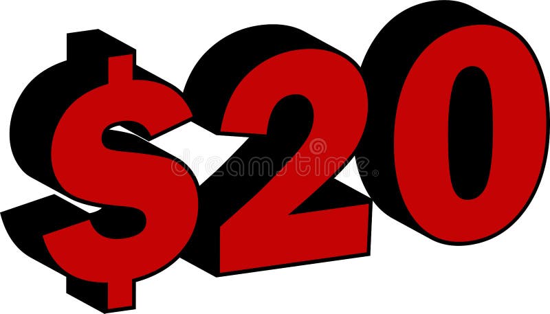 Twenty Dollar Banknote Stock Illustrations – 351 Twenty Dollar Banknote ...